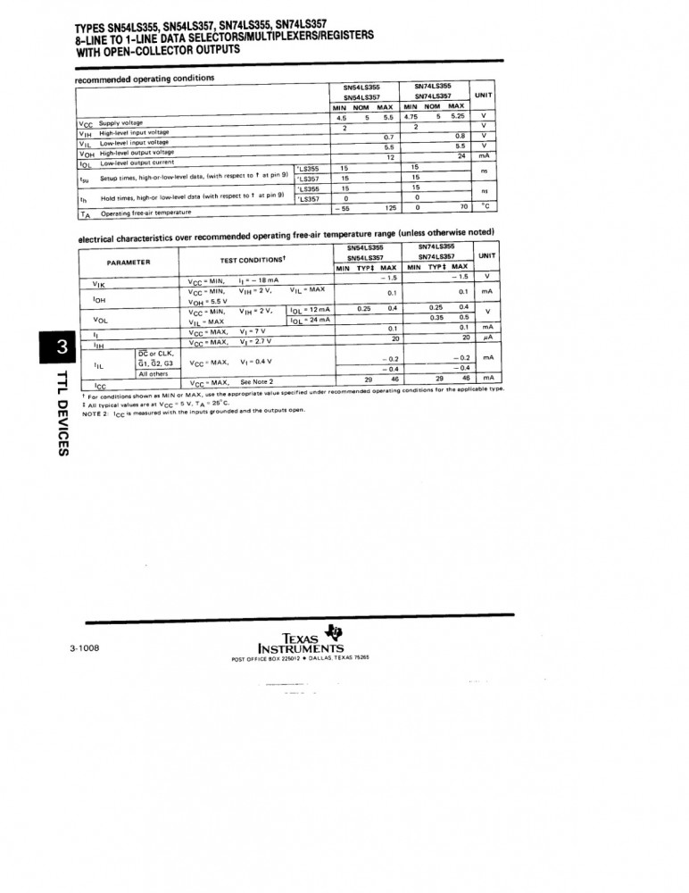 54LS356 datasheet page 10