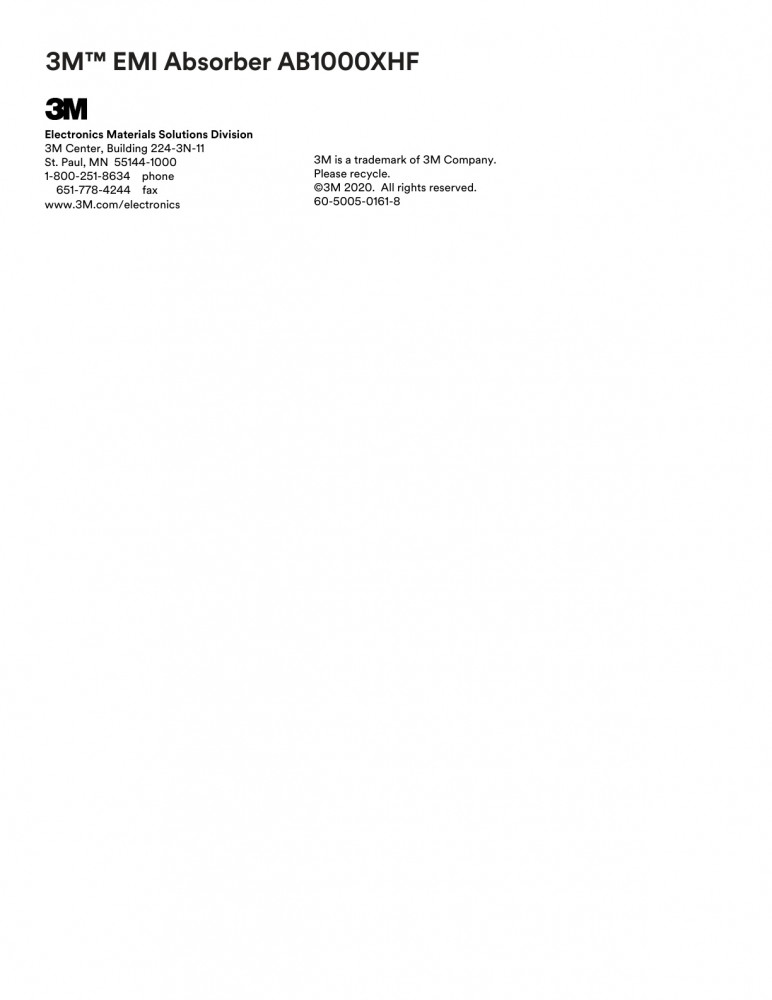 3M AB1000XHF technical document page 5