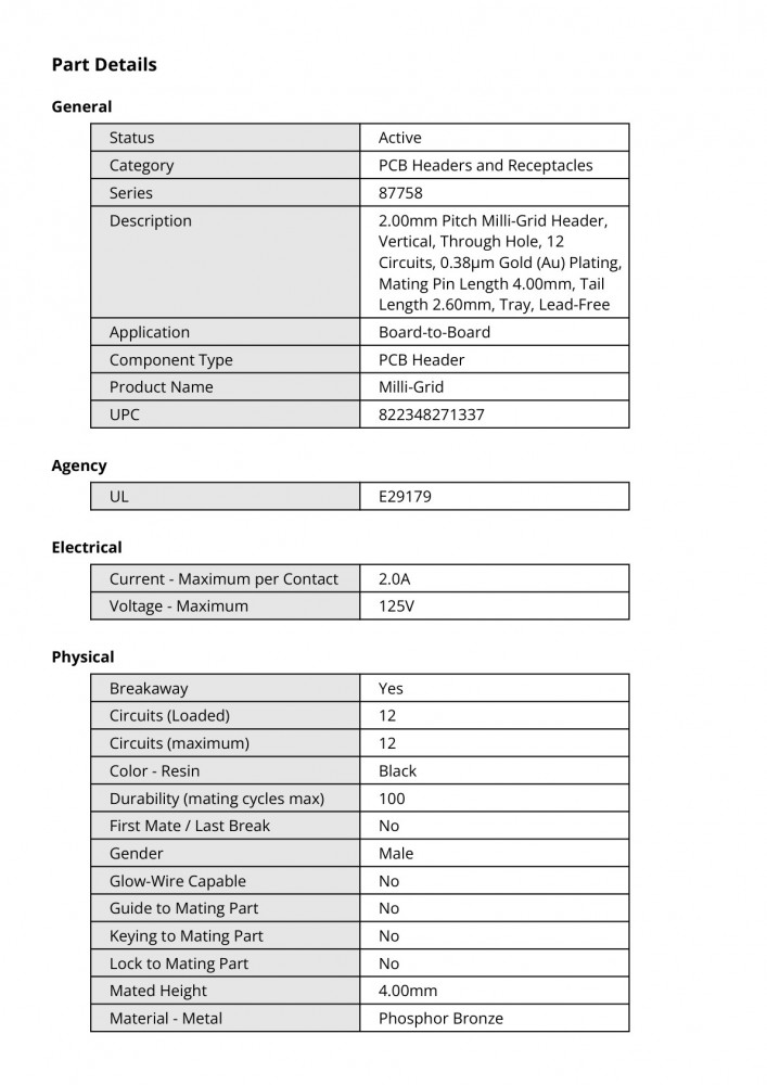Product document page 2
