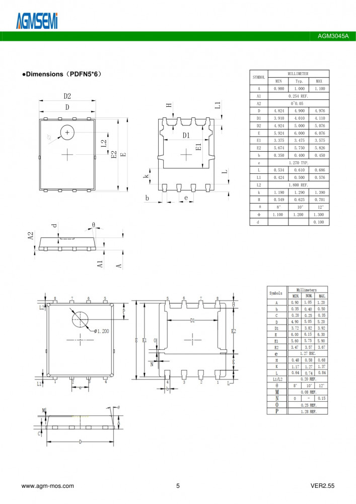 AGM3045A datasheet page 5