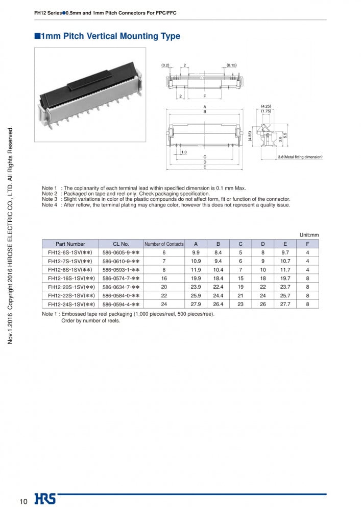 HRS FH12 datasheet page 10