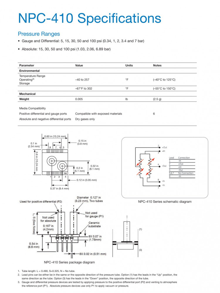 NPC-410 datasheet page 2