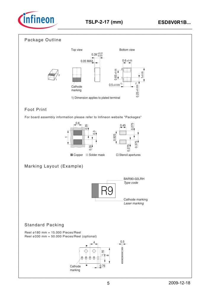 Infineon ESD8V0R1B-02LS datasheet page 5
