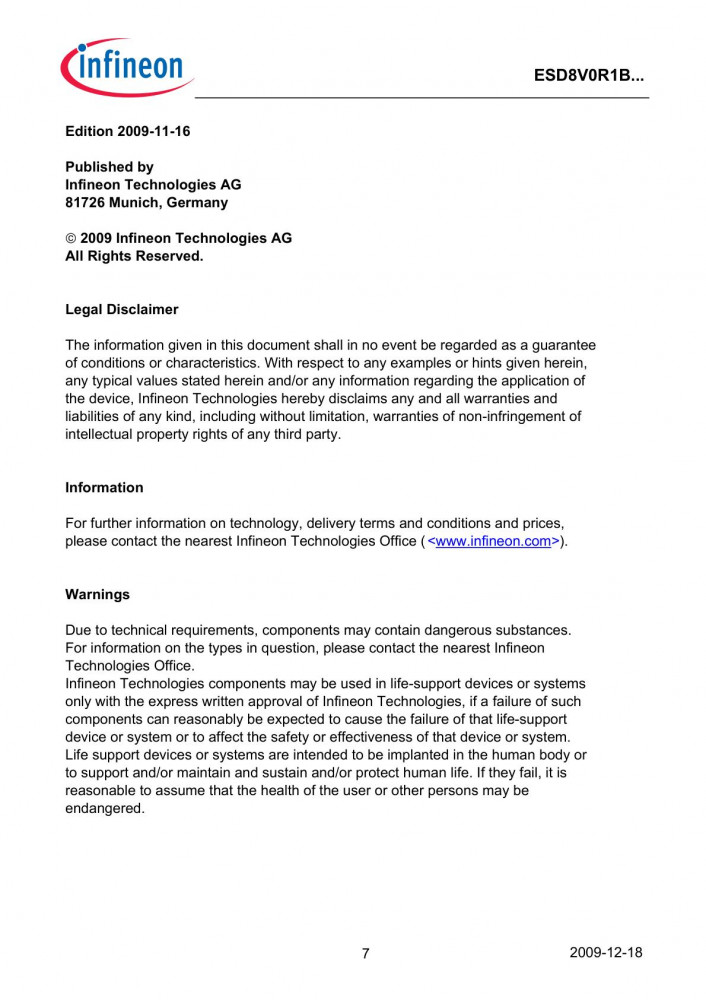 Infineon ESD8V0R1B-02LS datasheet page 7