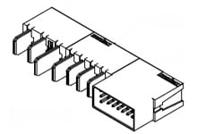 2.54mm, 3.00mm, 5.50mm, 7.50mm Pitch EXTreme Ten60Power Right-Angle Plug  Assembly with Guide Pins, 3 AC Power Circuits, 24 Signal Circuits, 4 DC  Power Circuits for sale