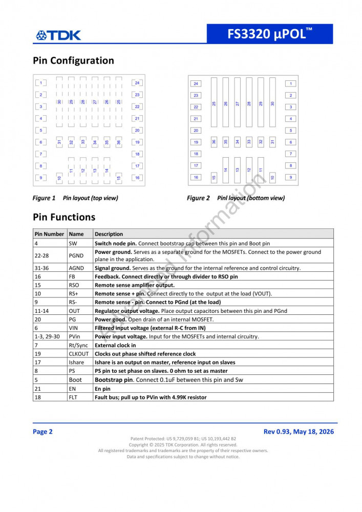 FS3320 datasheet page 2