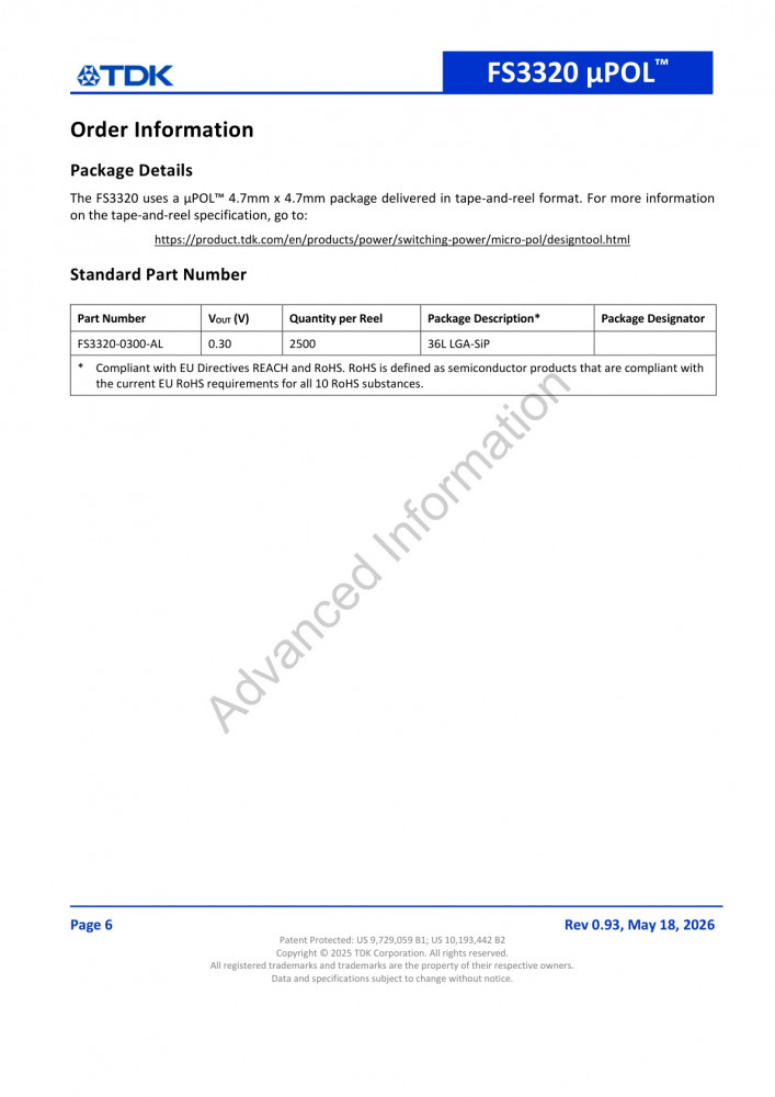 FS3320 datasheet page 6