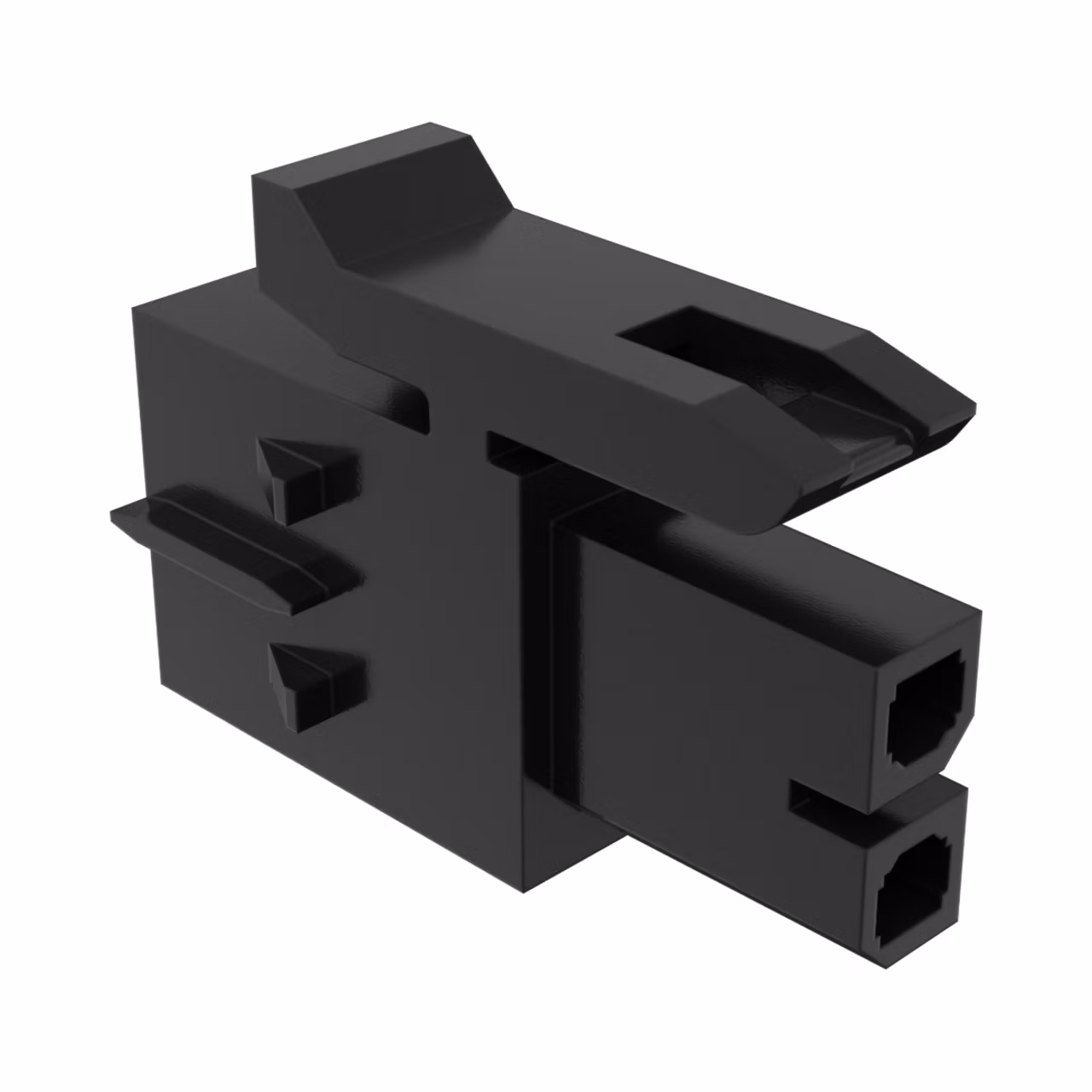 Micro-Fit+ Receptacle Housing, Dual Row, 20 Circuits, UL 94V-0, Low-Halogen, Black