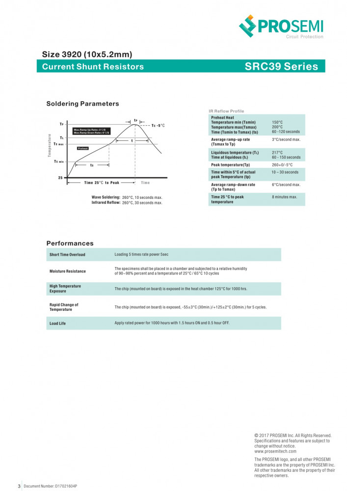 SRC39 series technical document page 3