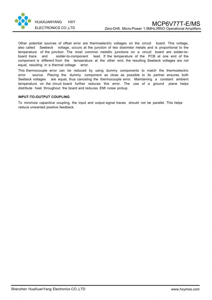 MCP6V77T-E/MS datasheet page 10