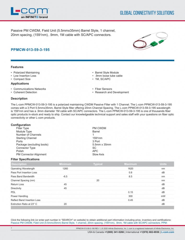 PPMCW-013-59-3-195 technical document page 1