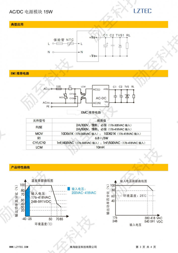 LD15-25B series datasheet page 3
