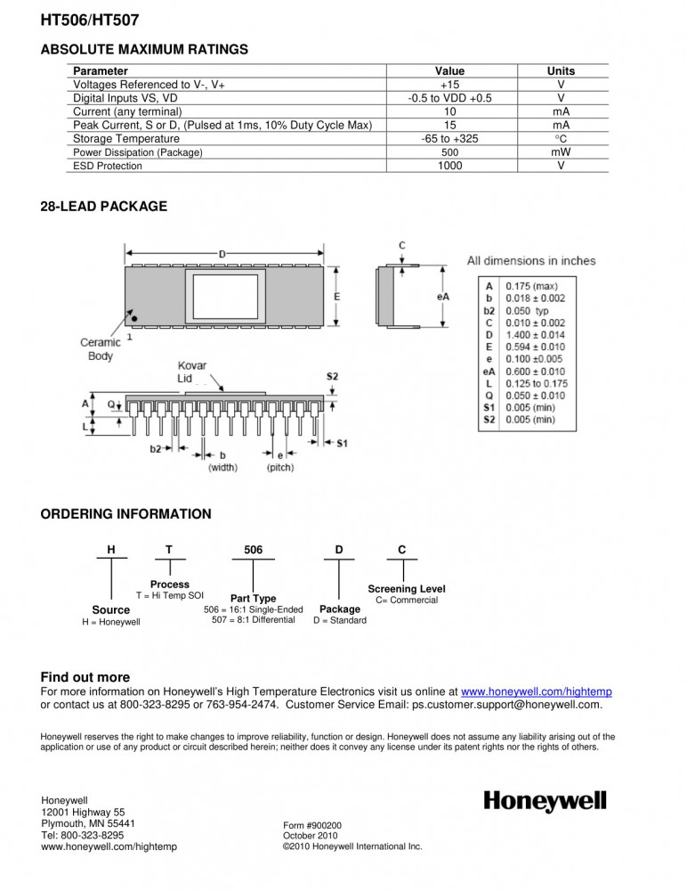 HT507DC datasheet page 4