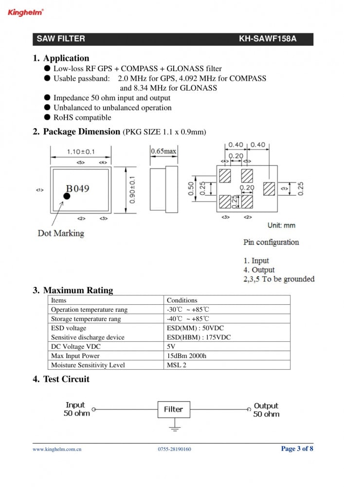 KH-SAWF158A specification page 3