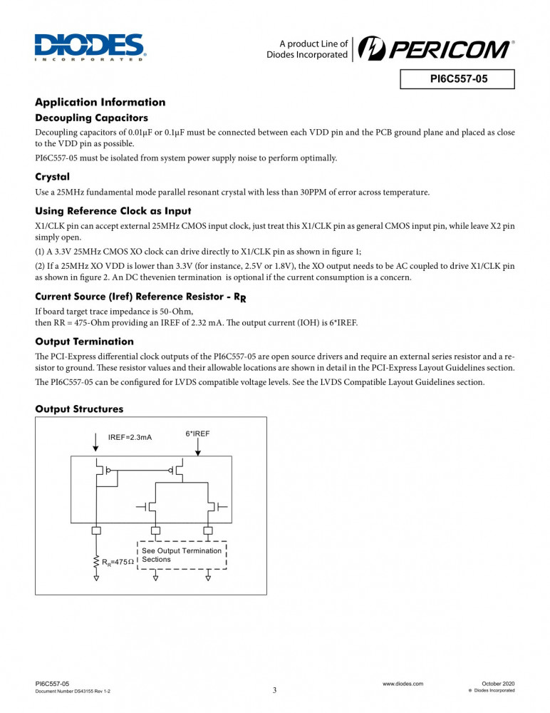 PI6C557-05LEX datasheet page 3