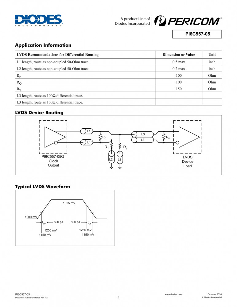 PI6C557-05LEX datasheet page 5