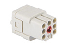 Heavy-Duty Crimp Contact Insert, Male, 8-Pole, 16A, for Crimp Contacts, Size QD