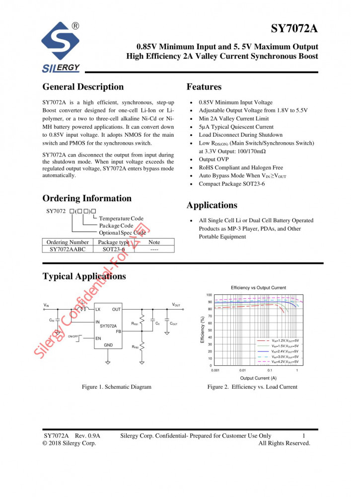 SY7072AABC datasheet page 1