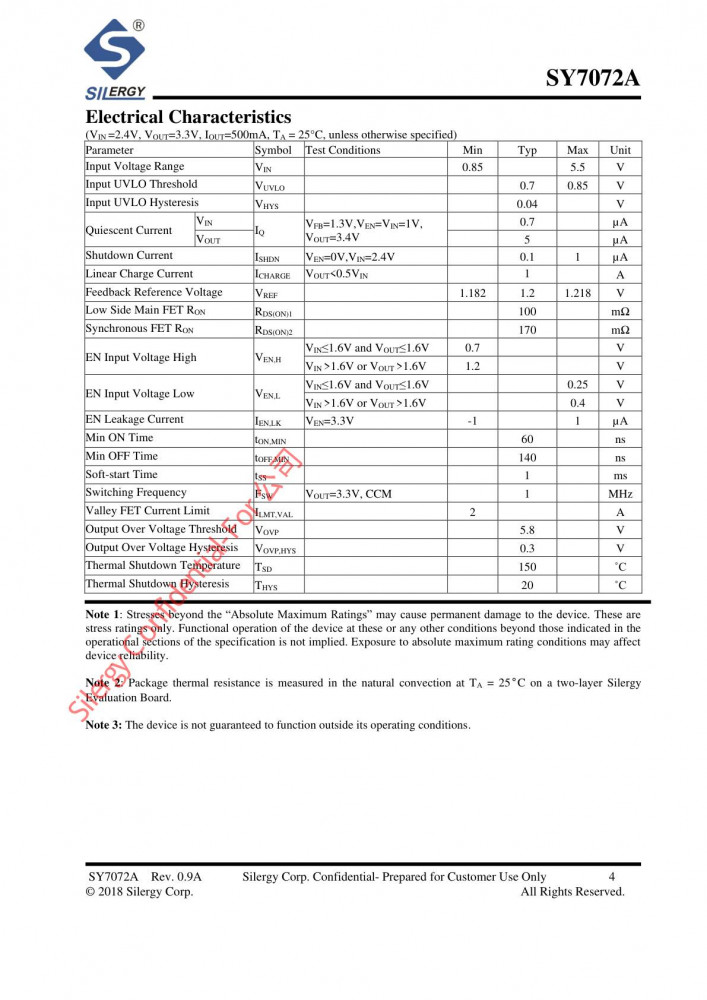 SY7072AABC datasheet page 4