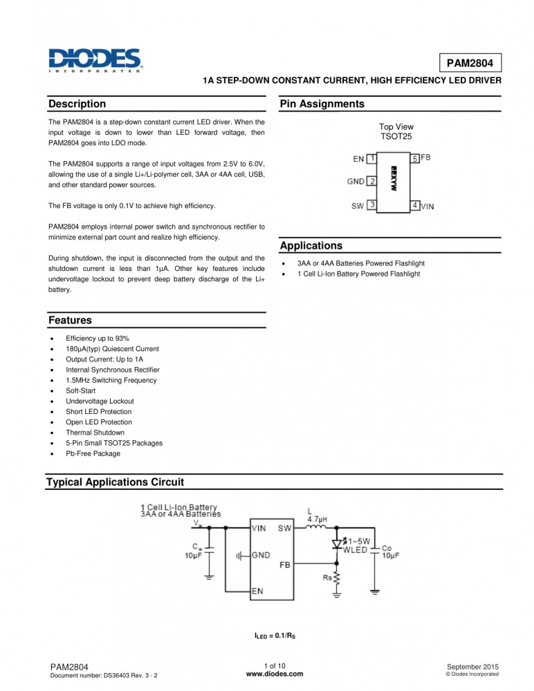 PAM2804 document page 1