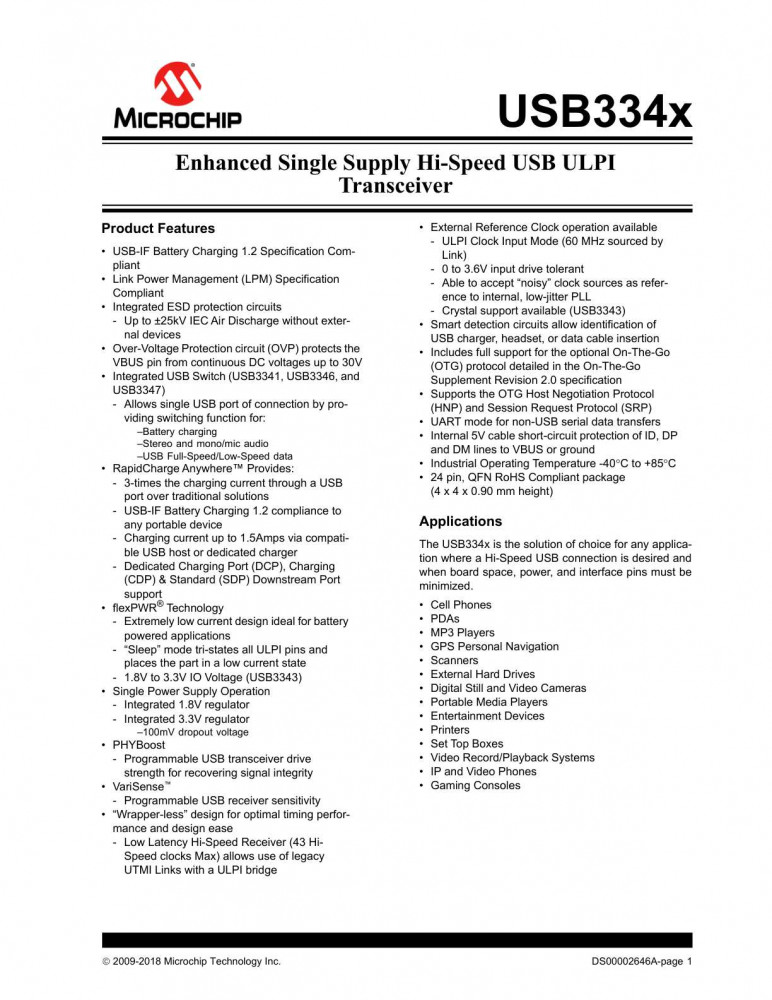 USB3343 document page 1