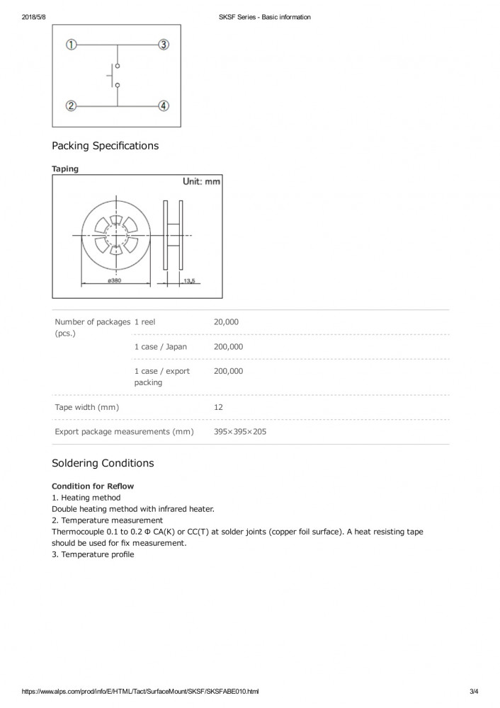 SKSFABE010 circuit diagram and packing information