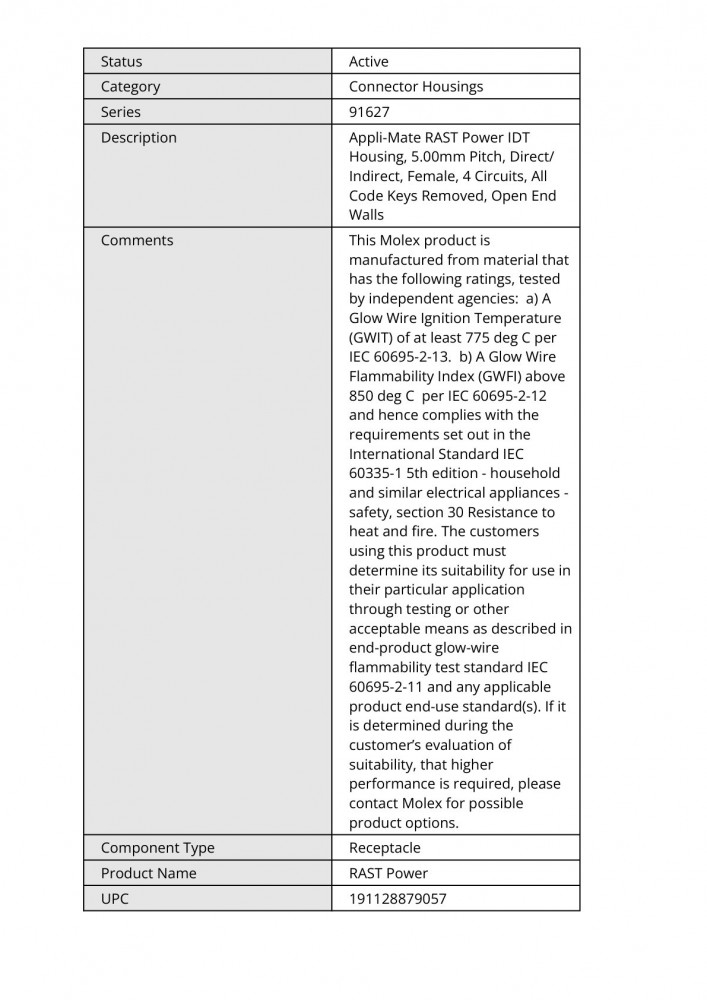 MOLEX 916272008 technical document image, page 2
