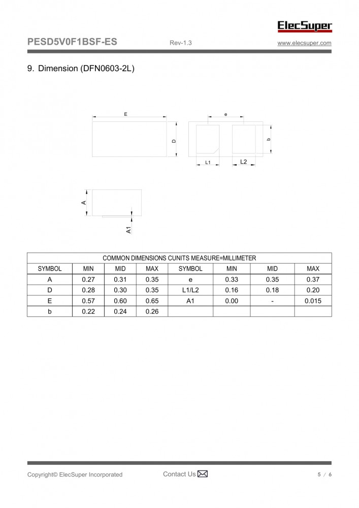 PESD5V0F1BSF-ES technical document page 5