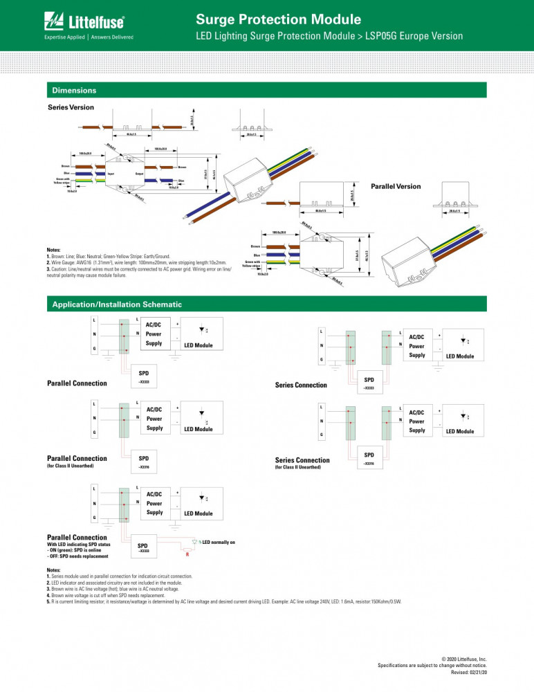 LSP05G277SX3333 datasheet page 3
