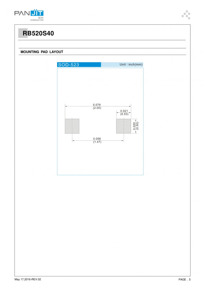 PANJIT RB520S40 datasheet page 5