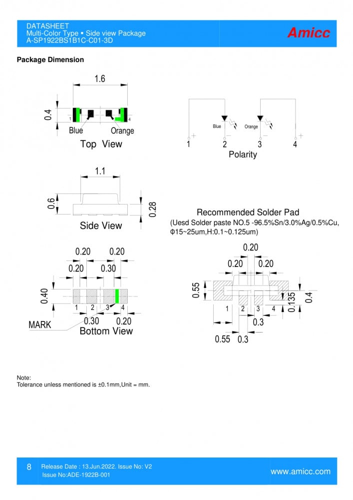 A-SP1922BS1B1C-C01-3D datasheet page 8