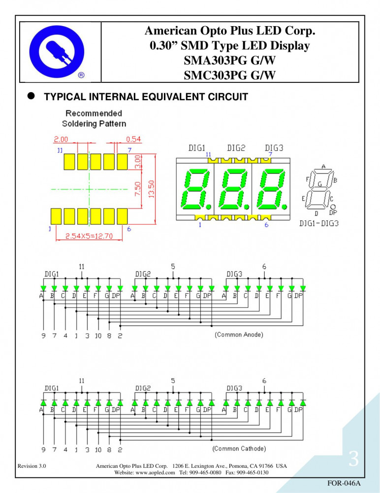 SMA303PG technical document page 3