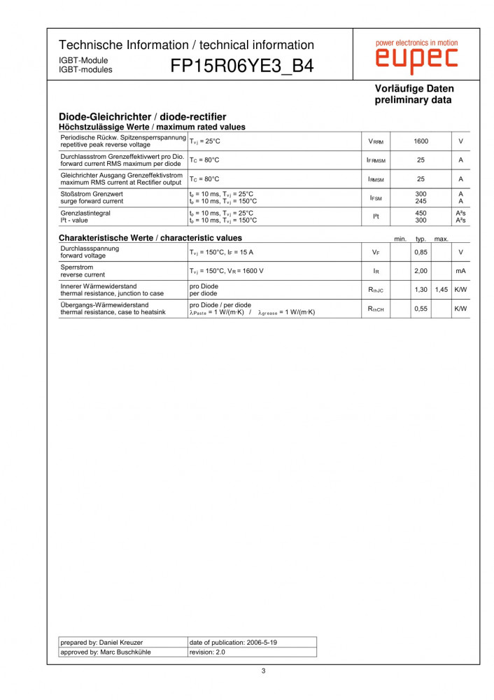 FP15R06YE3_B4 datasheet page 3