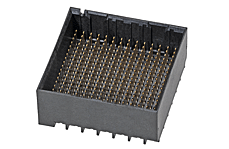 HDM Board-to-Board Backplane Header, Vertical, Press-Fit, Closed End, 144 Circuits