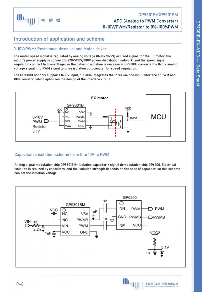GP9301B datasheet page 8