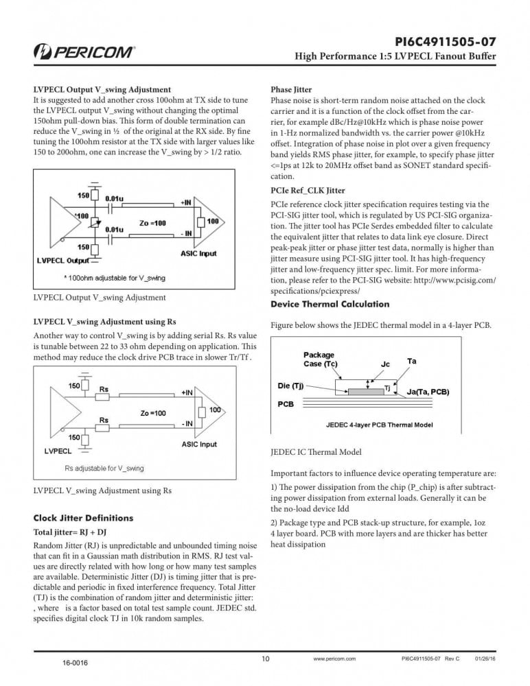 PI6C4911505-07LIE datasheet page 10