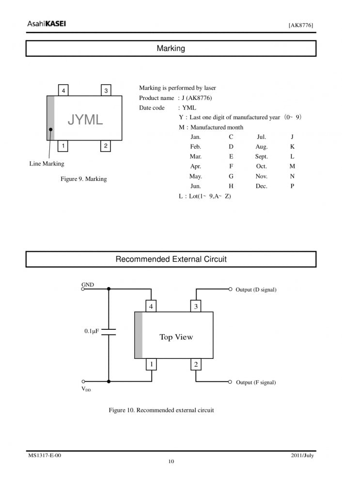 AK8776 datasheet page 10