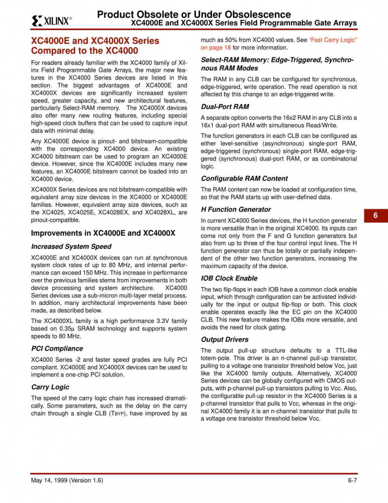 XC4000XL datasheet page 2