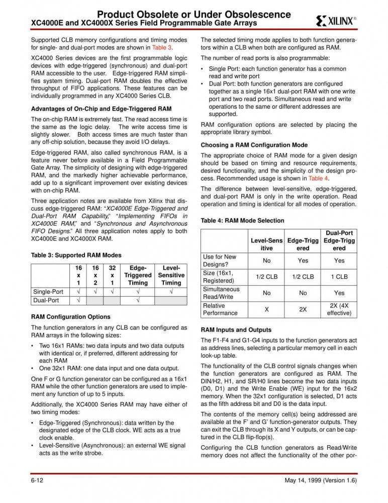 XC4000XL datasheet page 8
