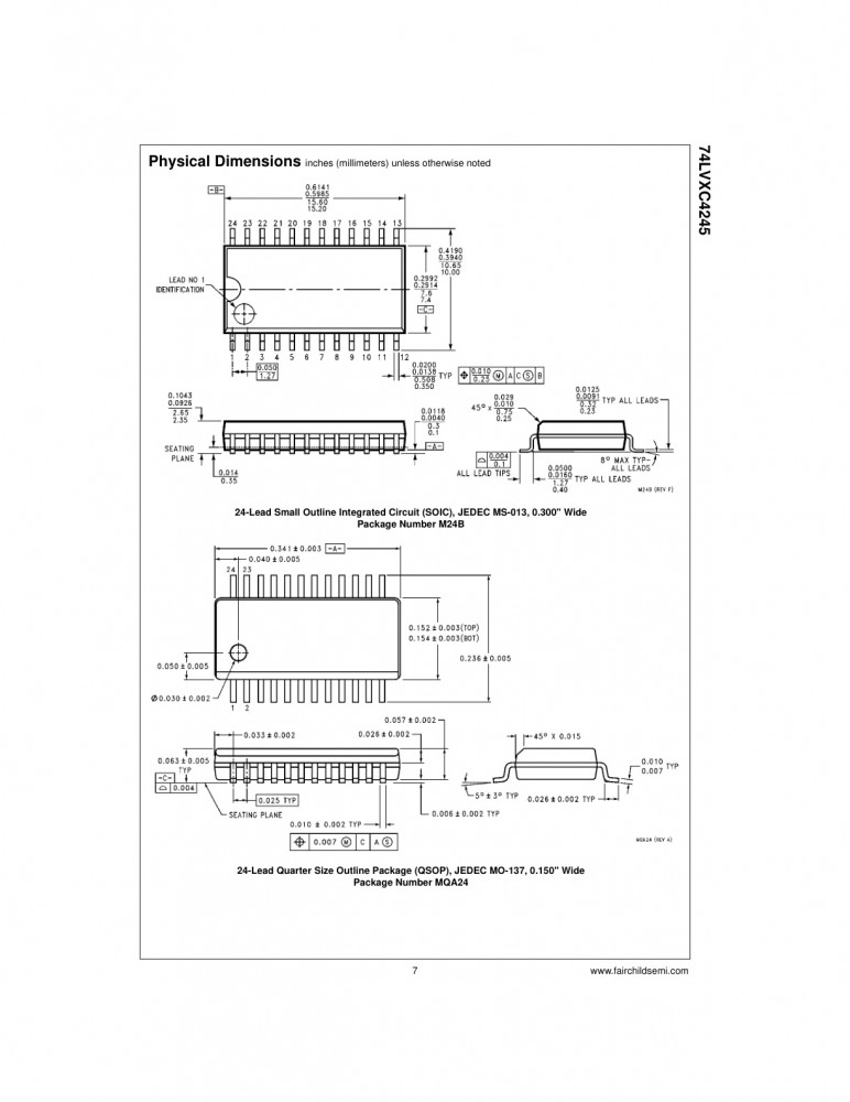 74LVXC4245 datasheet page 8