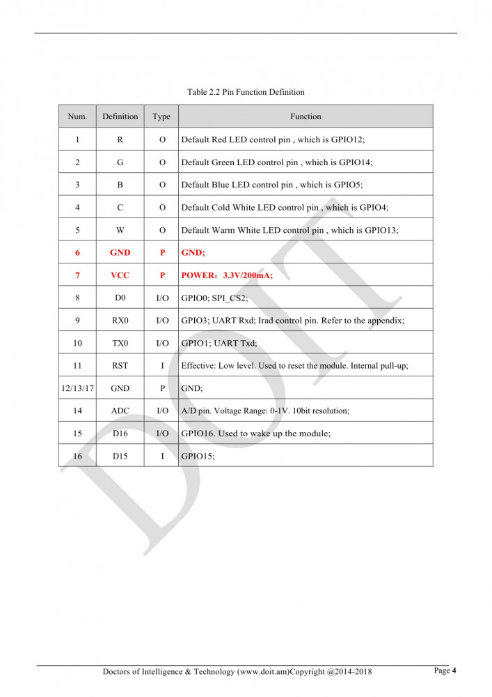 DT-LIGHT technical document page 7