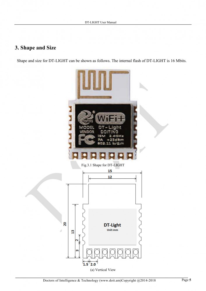 DT-LIGHT technical document page 8