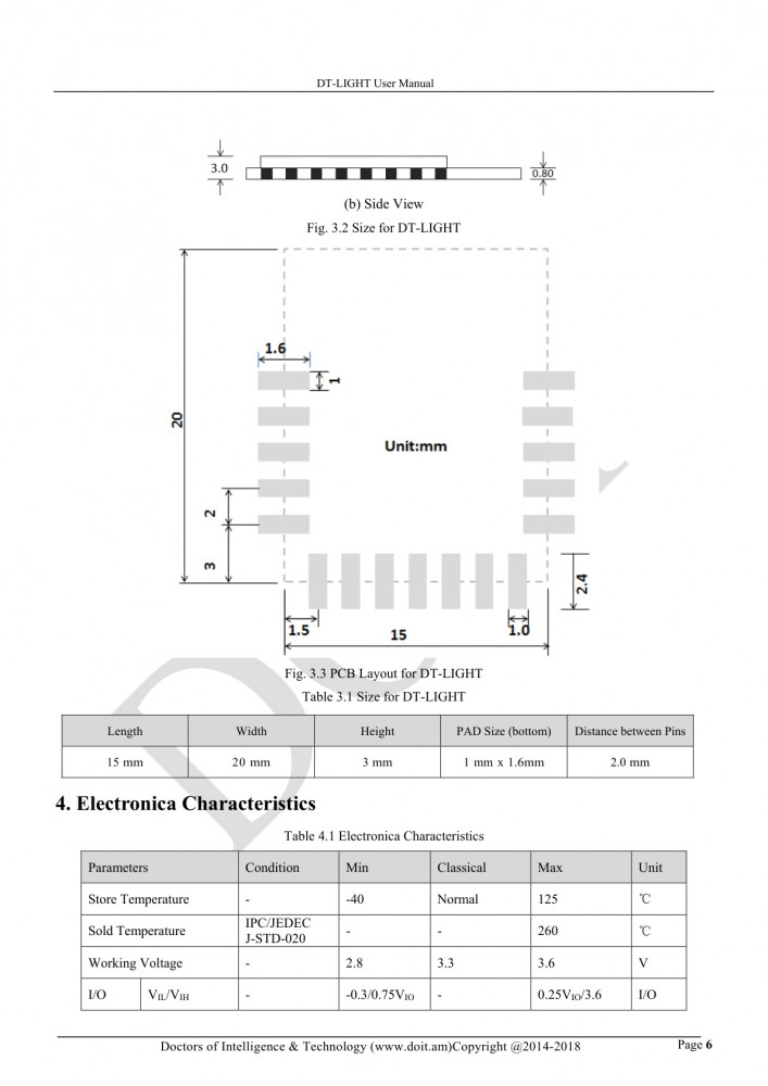 DT-LIGHT technical document page 9