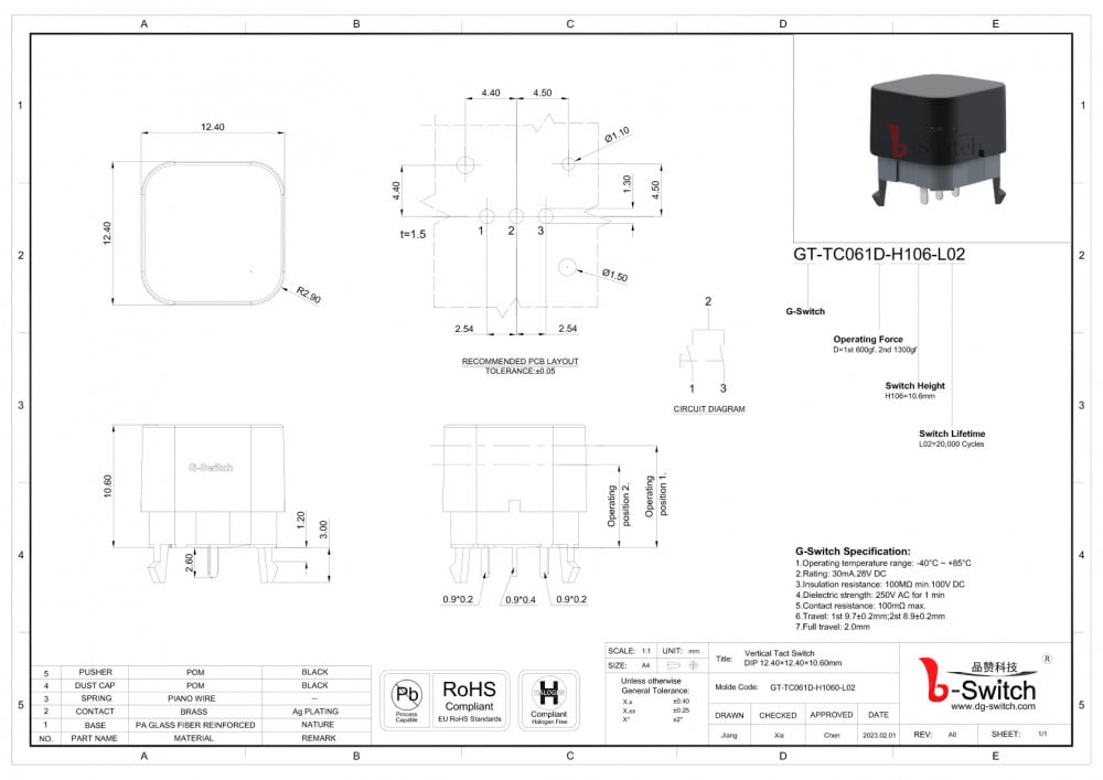 GT-TC061D-H106-L02 technical document preview