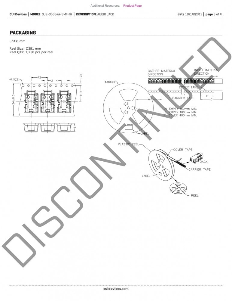 SJ2-35564A-SMT-TR datasheet page 3