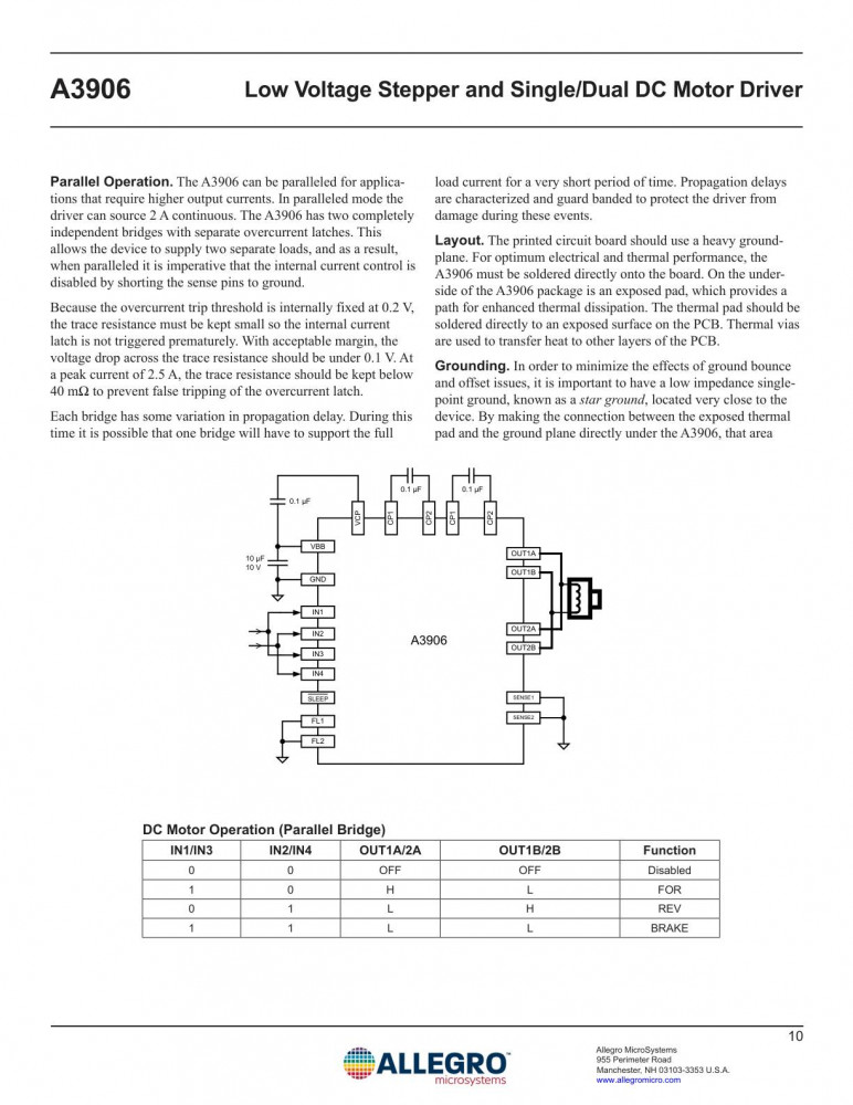A3906 datasheet page 10