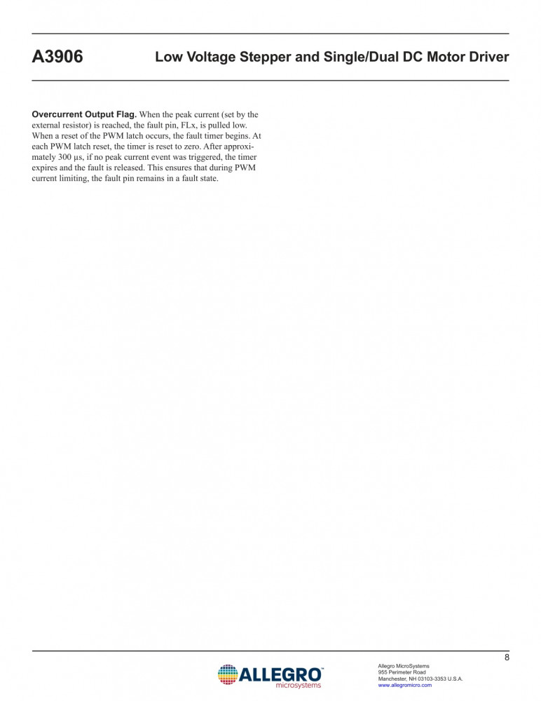 A3906 datasheet page 8