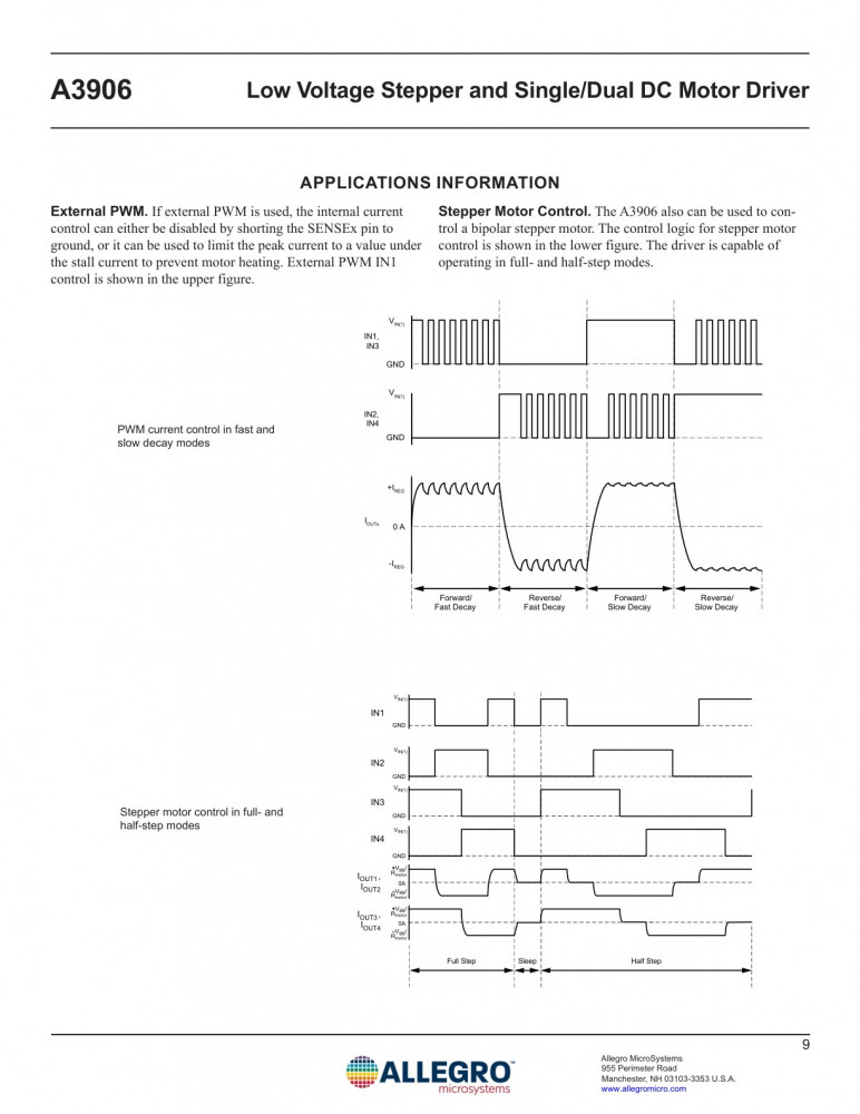 A3906 datasheet page 9