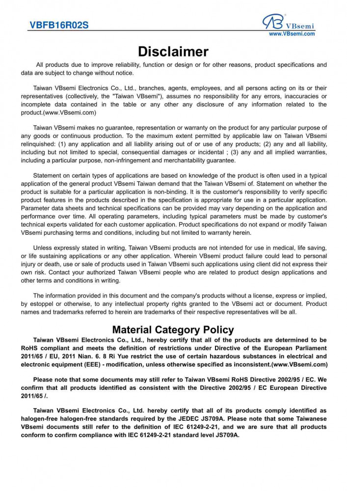 VBFB16R02S datasheet page 9
