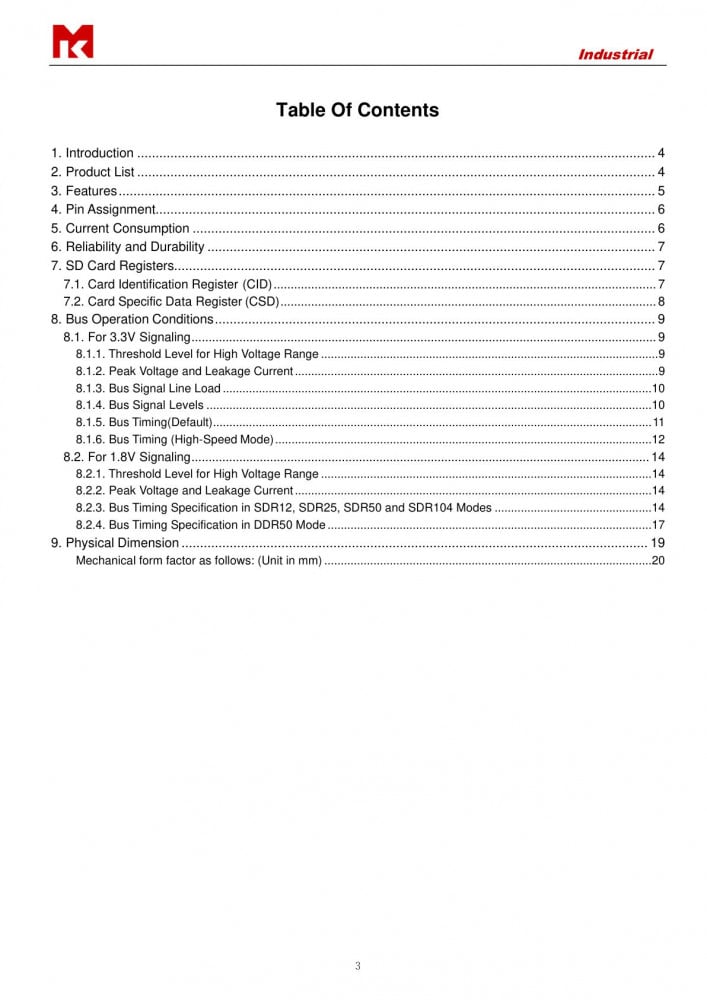 MK SD Card specification page 3